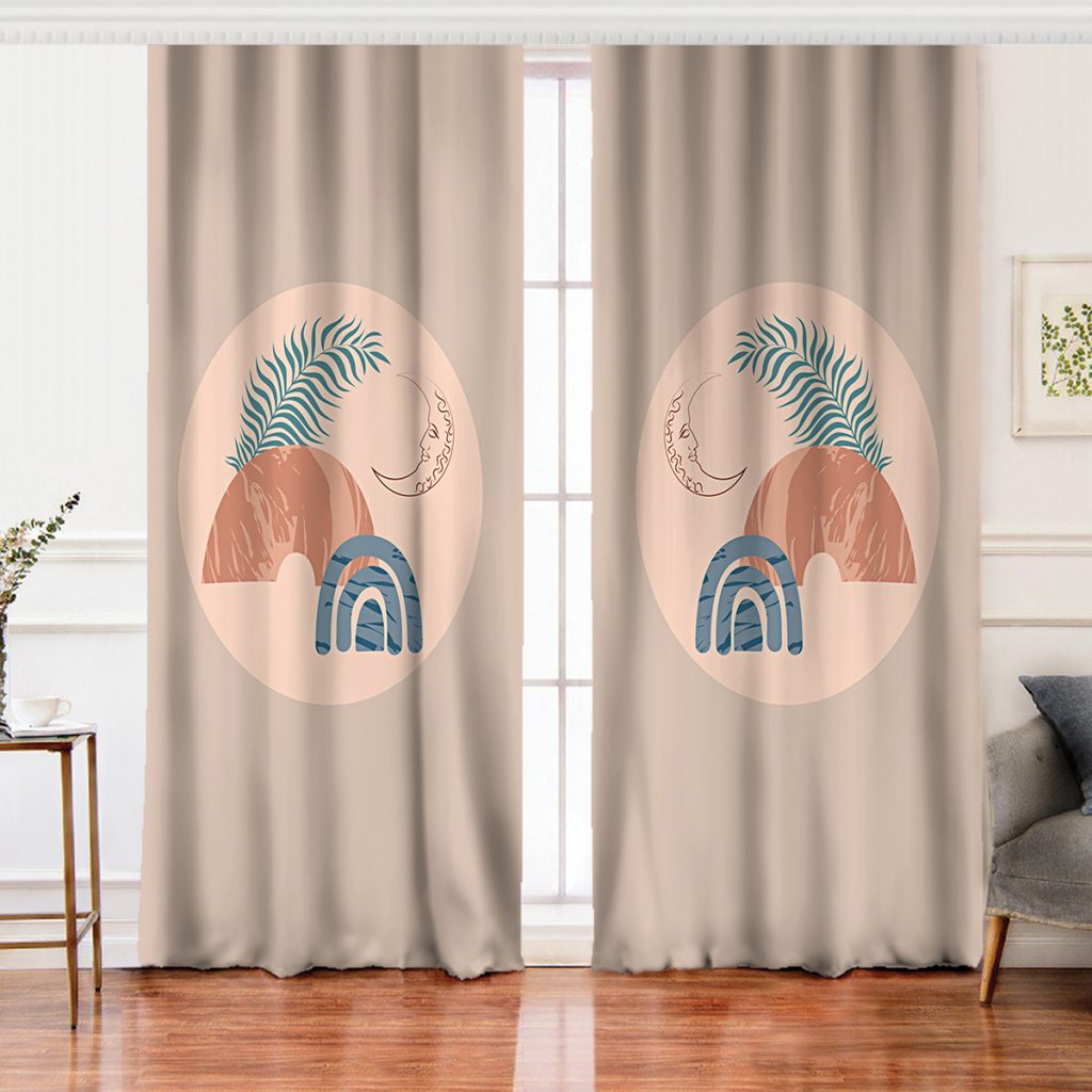 Realhomes Pastel Zemin Üzerinde Geometrik Desenli Dijital Baskılı ...